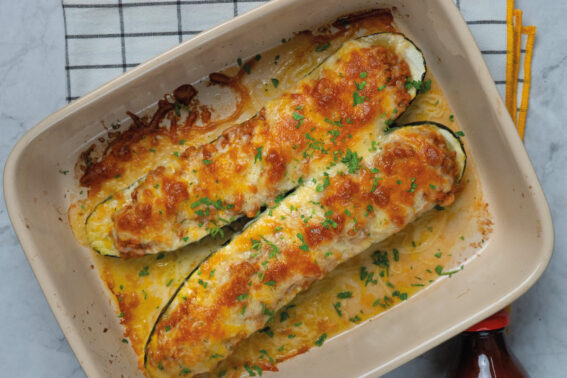 Curgete recheada - A Pitada do Pai